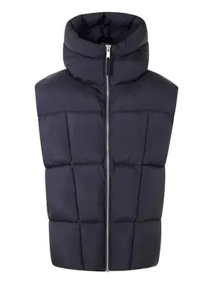 THOM KROM Nylon Hoodie Waistcoat - Black