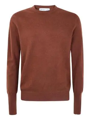 BALLANTYNE Crew Neck Pullover - Brown