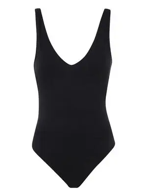 ENTIRE STUDIOS V Neck Bodysuit - Black