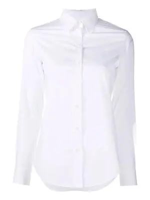 Ralph Lauren Jamelko Long Sleeve Button Front Shirt - White