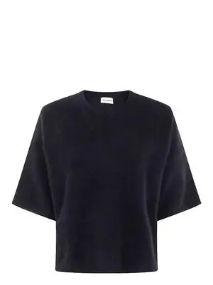 P.a.r.o.s.h Oversized Short Sleeve Top - Black