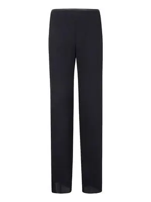 Emporio Armani Flat Belly Trousers - Black