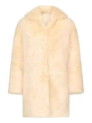 Loulou De Saison Fur Coat - White