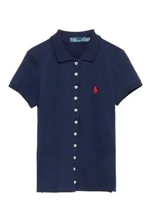 Polo Ralph Lauren Short Sleeve Button-down Polo Shirt - Blue