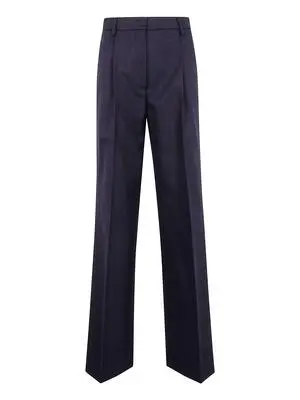 Dries Van Noten Wide Leg Trousers - Blue