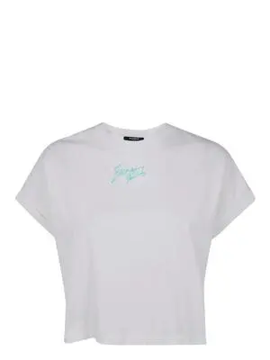 Balmain Cropped T-shirt - White