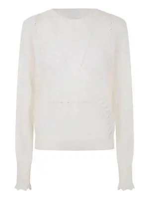 TWINSET Oversize Sweater - White