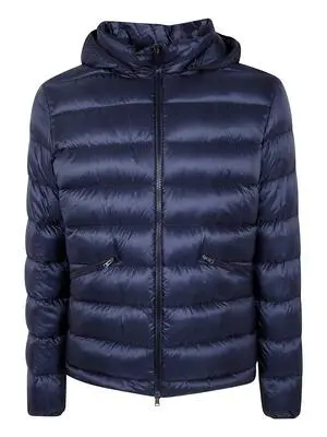 Herno Light Sport Jacket With Removable Hoodie - Blue