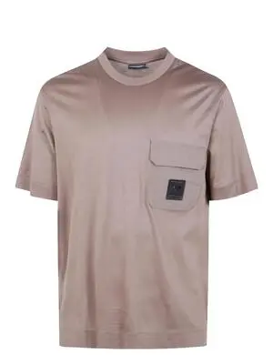Emporio Armani Short Sleeves With Pocket T-shirt - Brown