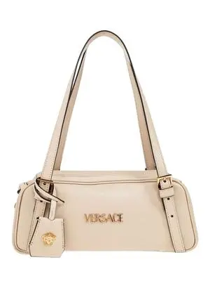Versace Lamb Leather Shoulder Bag - White
