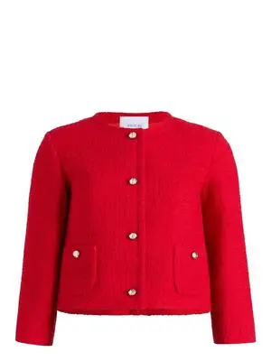 Patou No Collar Box Jacket - Red