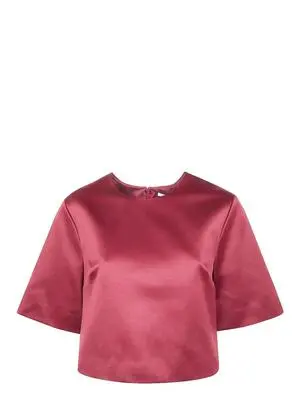 BY MALENE BIRGER Hania Cropped Top - Brown