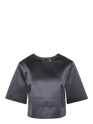 BY MALENE BIRGER Hania Cropped Top - Black