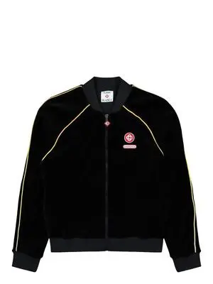 Casablanca Velour Track Jacket - Black