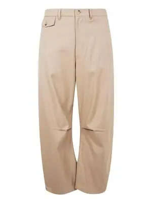 Comme Des Garçons Barrel Trousers - Beige