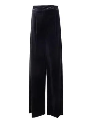 Max Mara Velvet Trousers - Black