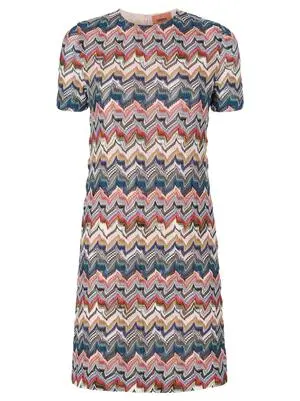 Missoni Midi Short Sleeve Dress - Multi