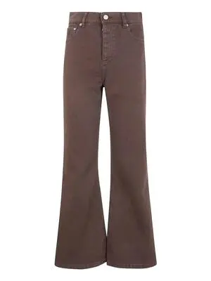 BY MALENE BIRGER Houston Flared Trousers - Brown