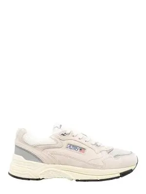 AUTRY Hyperway Low Suede And Mesh Sneakers - Beige