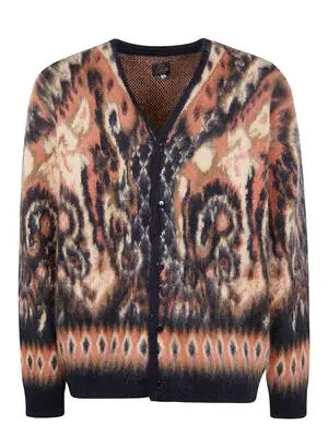 Needles Mohair Paisley Cardigan - Black