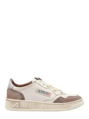 AUTRY Sup Vintage Low Suede Sneakers - White