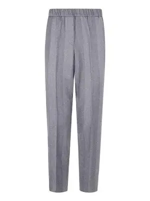 Peserico Stretch Waisted Trousers - Gray