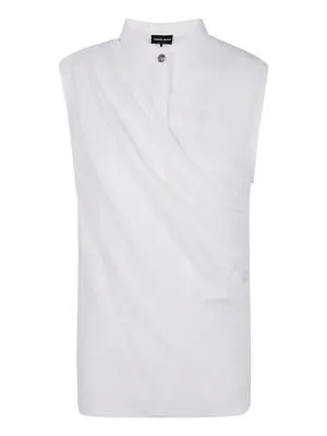 Giorgio Armani Sleeveless Shirt - Blue