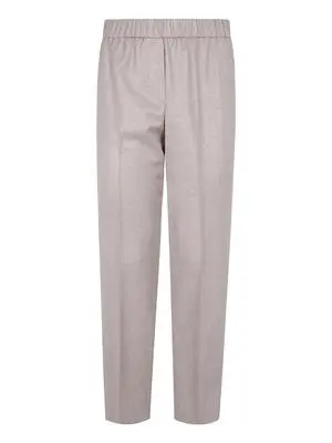 Peserico Micro Pied De Poule Trousers - Beige