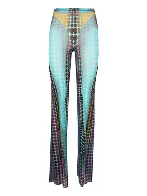 Jean Paul Gaultier Re-edition: Flare Trousers - Blue