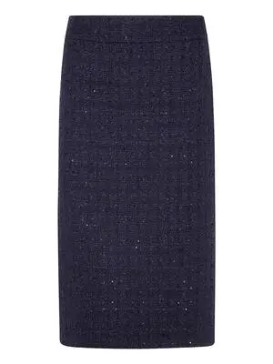 Emporio Armani Straight Skirt - Blue