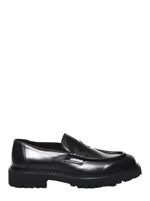 DOUCAL`S Penny Parabout Loafers - Black