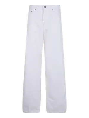 HAIKURE Bethany Bull 44' Wide-leg Jeans - White
