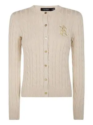 Ralph Lauren Long Sleeve Cardigan - White