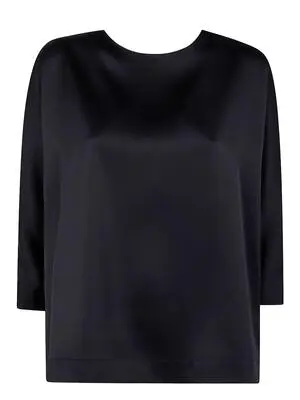 DRHOPE Back Button Blouse - Black