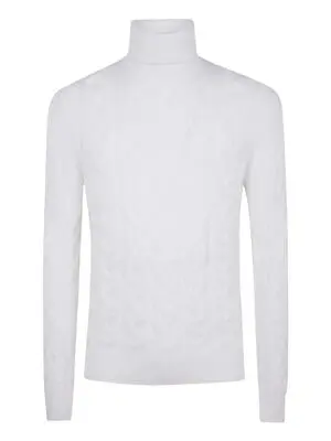 GRAN SASSO Turtle Neck Sweater - White