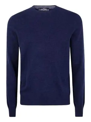 GRAN SASSO Round Neck Sweater - Blue