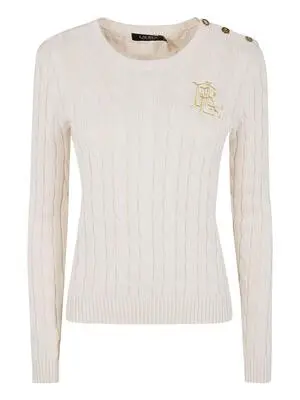 Ralph Lauren Montiva Long Sleeve Pullover - White