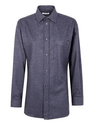 DARKPARK Anne Wool Tailored Shirt - Gray