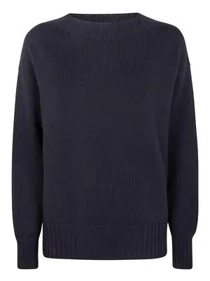 DRUMOHR Long Sleeve Crew Neck Sweater - Black