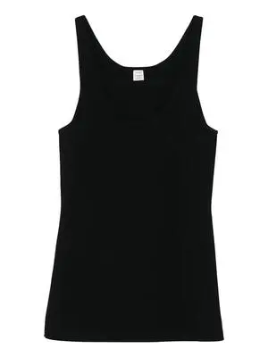 TOTEME Compact Knit Tank - Black