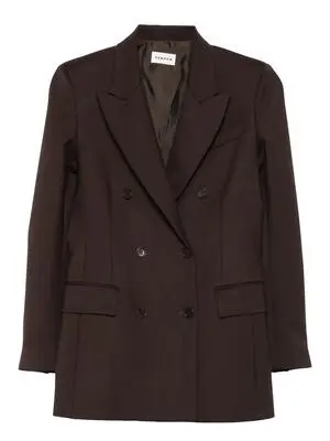 P.a.r.o.s.h Double-breasted Blazer - Brown