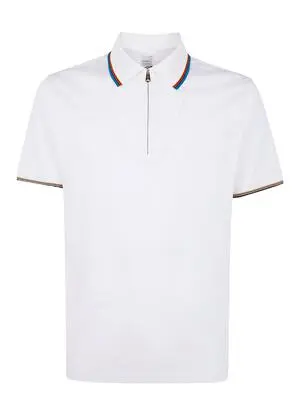Paul Smith Polo Shirt Str Detail - White