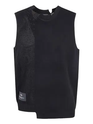 Y-3 YOHJI YAMAMOTO ADIDAS Y-3 Gfx Knit Vest - Black