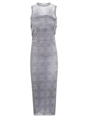 Jean Paul Gaultier Mesh Printed Dress - Gray