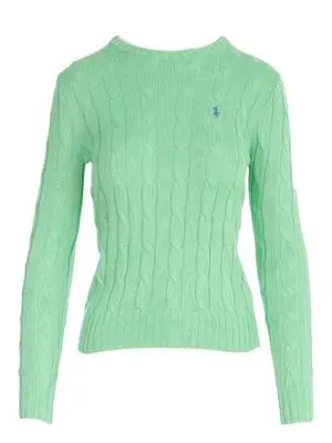 Polo Ralph Lauren Braided Crew Neck Sweater - Green