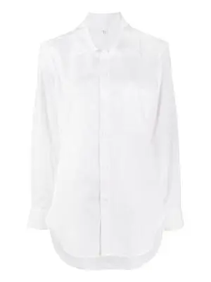 Y`S Layered Collar Shirt With Pocket - White