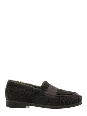 Brunello Cucinelli Fur Loafers - Black