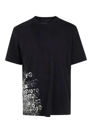 Y-3 YOHJI YAMAMOTO ADIDAS Gfx Short Sleeves Tee - Black