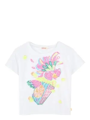 BILLIEBLUSH Printed Cotton T-shirt - White