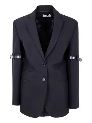 Coperni Logo Belted Blazer - Black